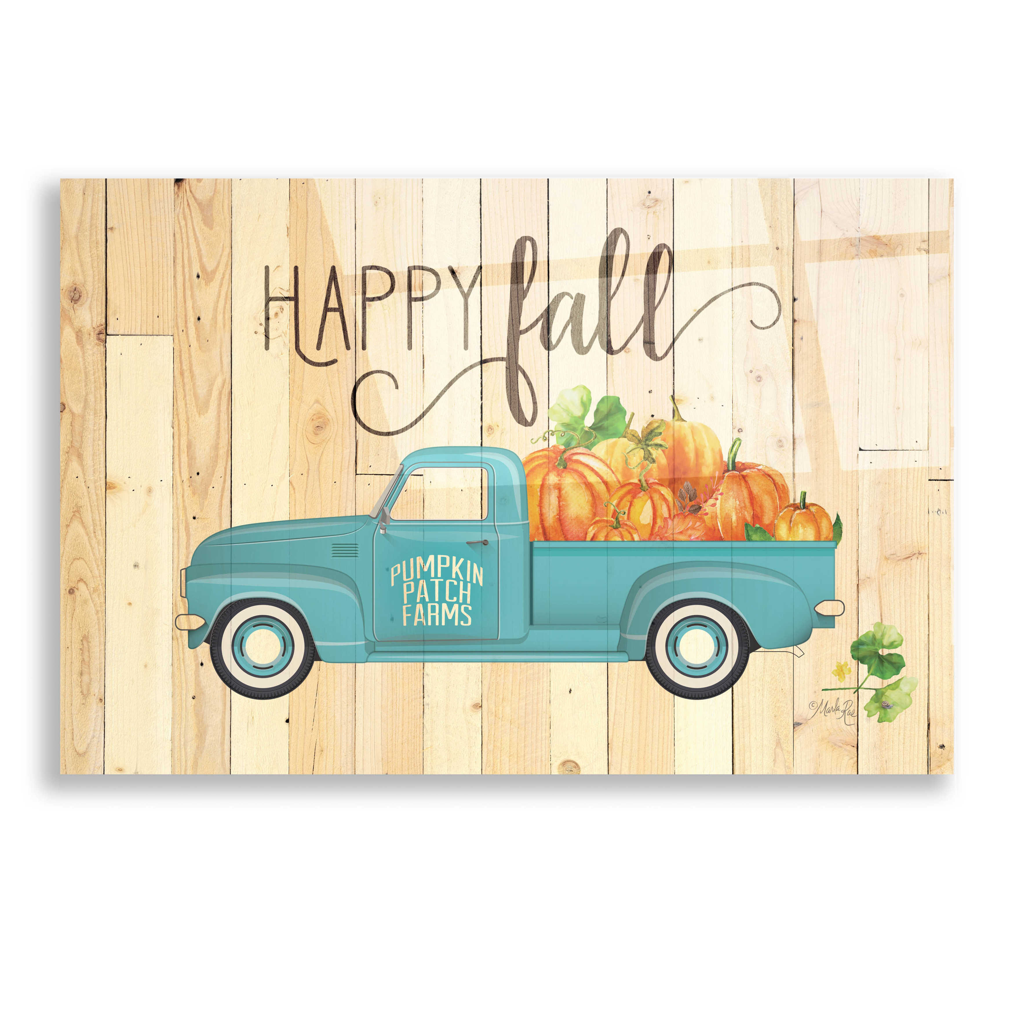 August Grove® Happy Fall by Marla Rae - Unframed Print | Wayfair